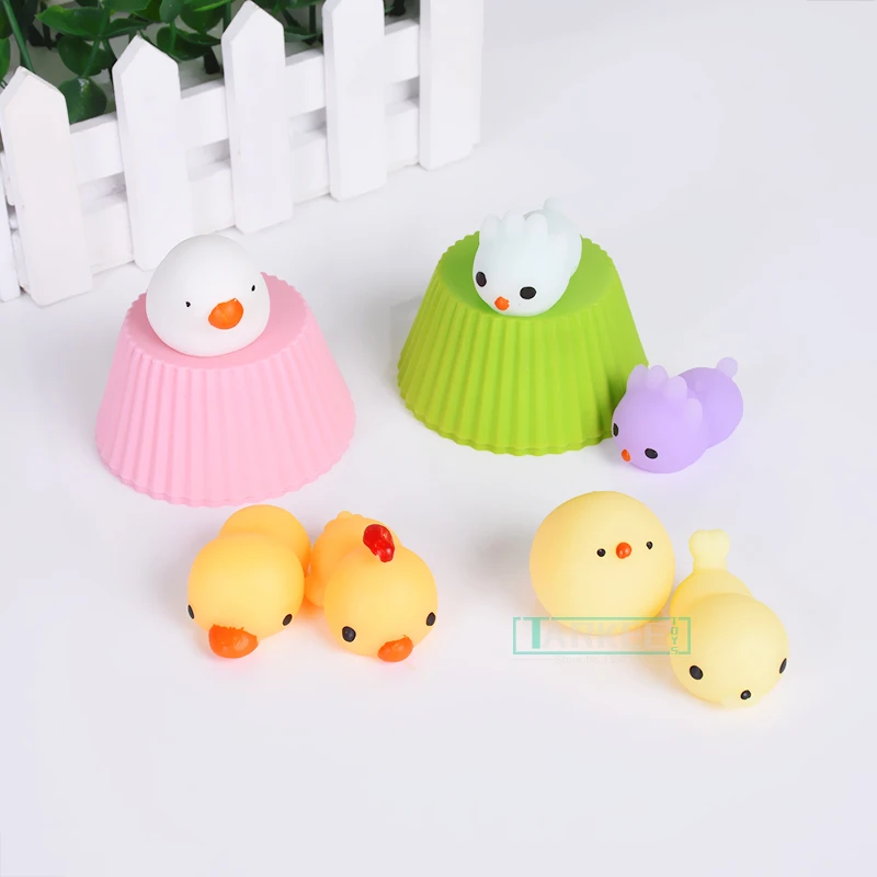 Mini Animals Squeeze Toys Chicken Duck Bird Squishy Mochi Slow Rising ...