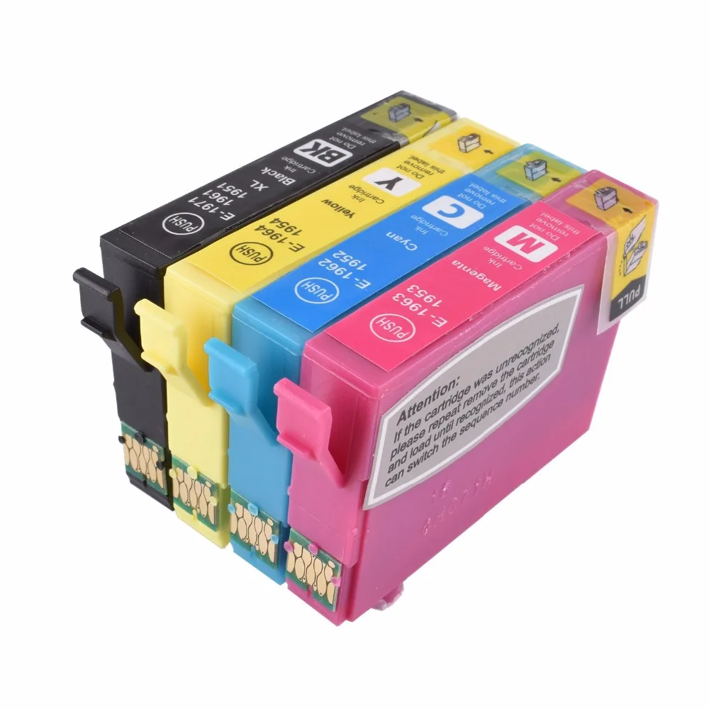 1Set T1971 T1962 T1963 T1964 Ink Cartridge For Epson XP211 XP101 XP201 ...