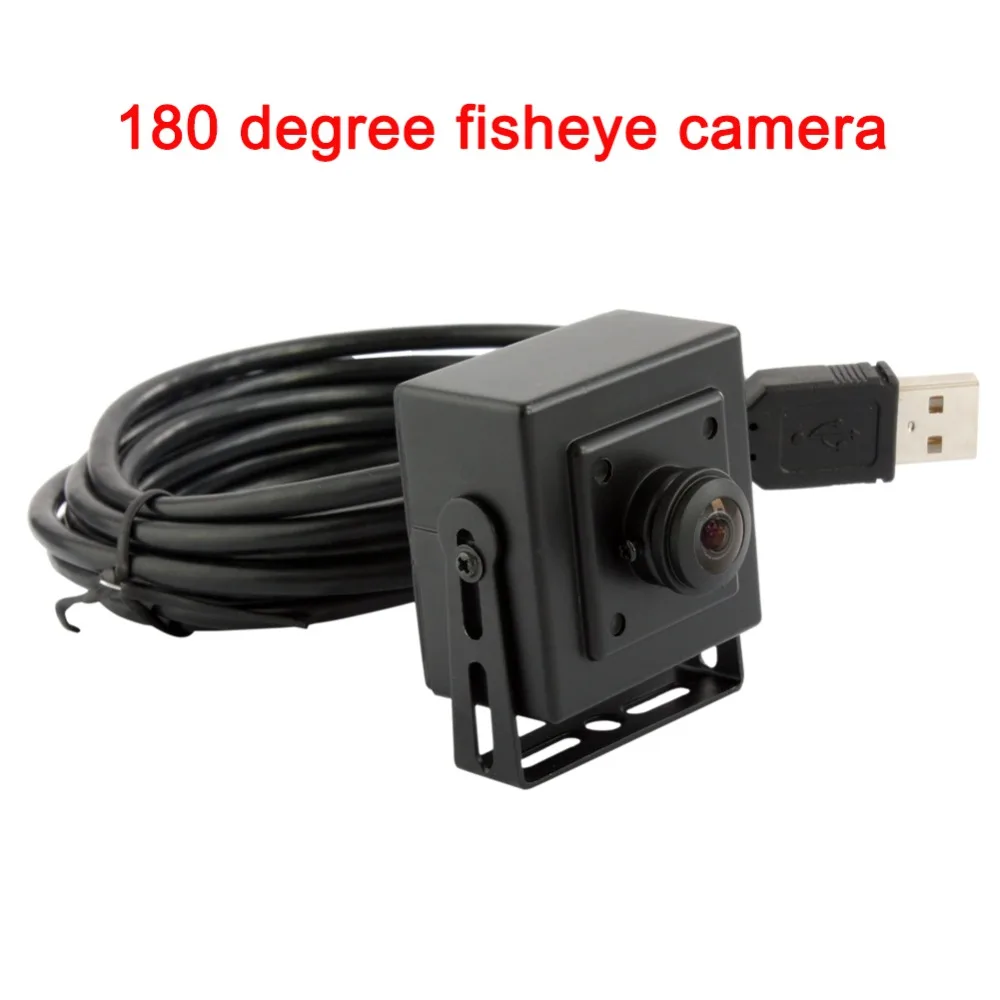 180 degree fisheye lens 1080p wide angle cctv camera module box Plug ...
