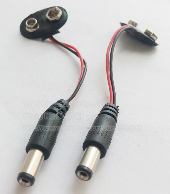 9 Volt 9V Battery Adapter for CCTV systems 9V BATTERY SNAP ON TERMINAL+ ...