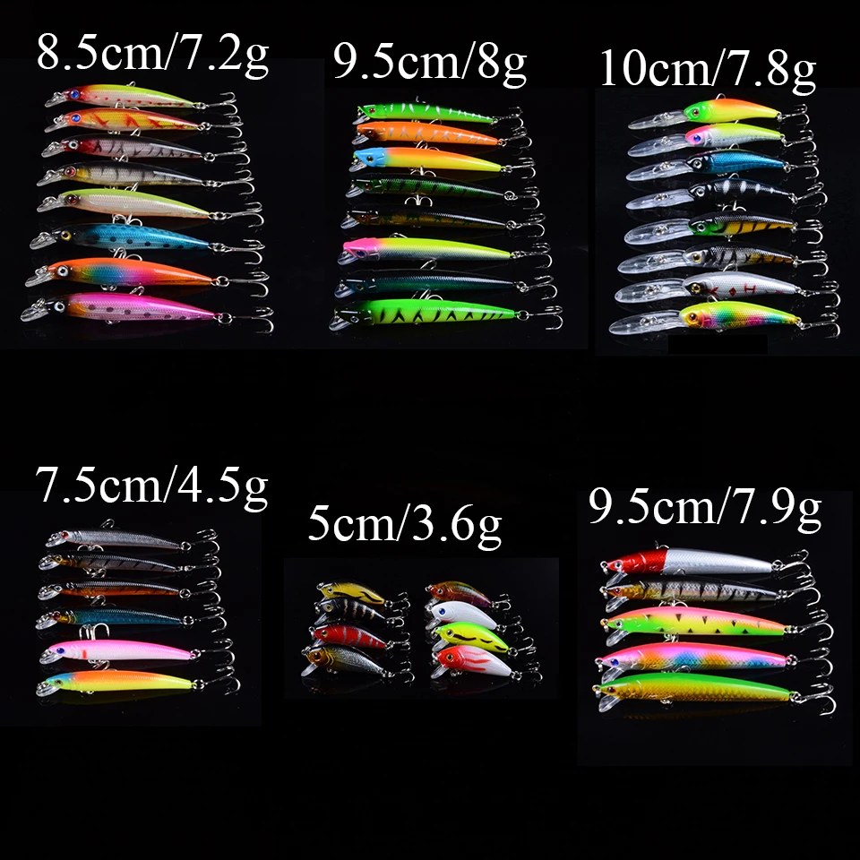 43-Piece Mixed Fishing Lure Set - Easy Fishing Tackle