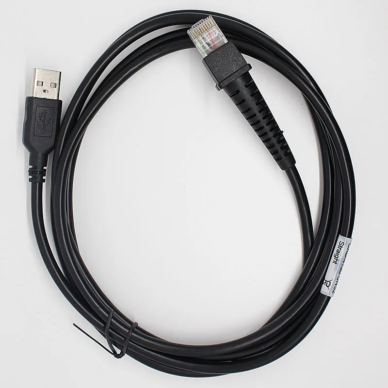 2130 바코드 스캐너 리더기, 데이터 로직 D100 D130 GD4130 GD4400 용 USB 케이블, 2M USB Rj45 ...