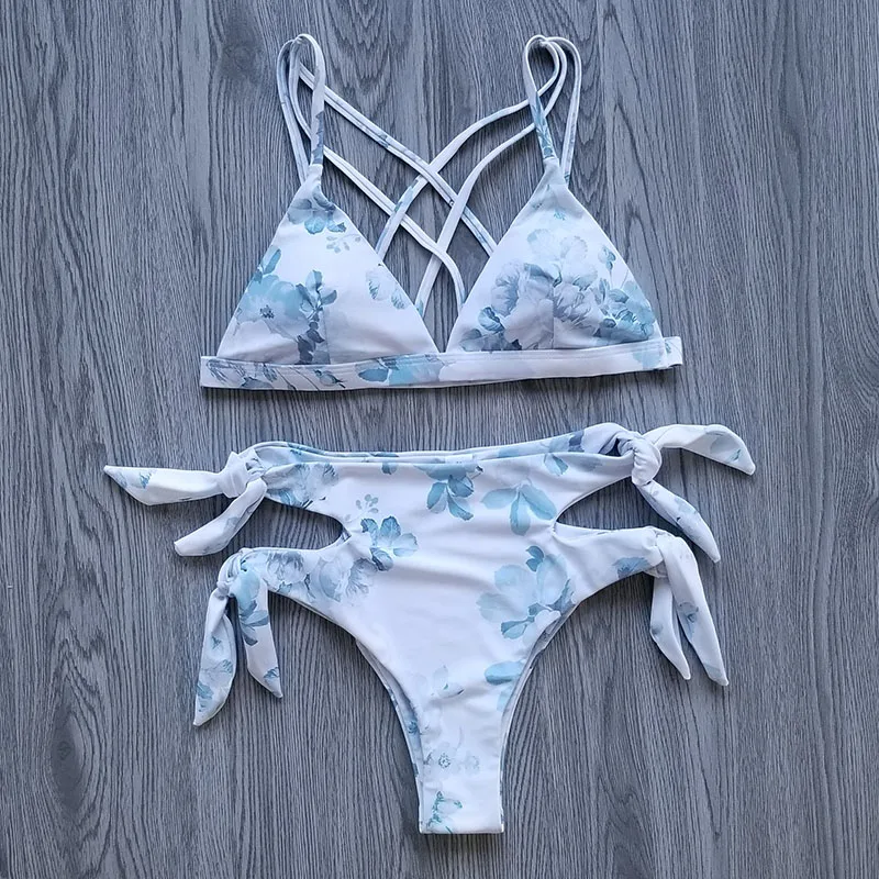 2019 Swimsuit Bikinis Women Swimwear High Waist Bikini Set Sexy Bathers ...