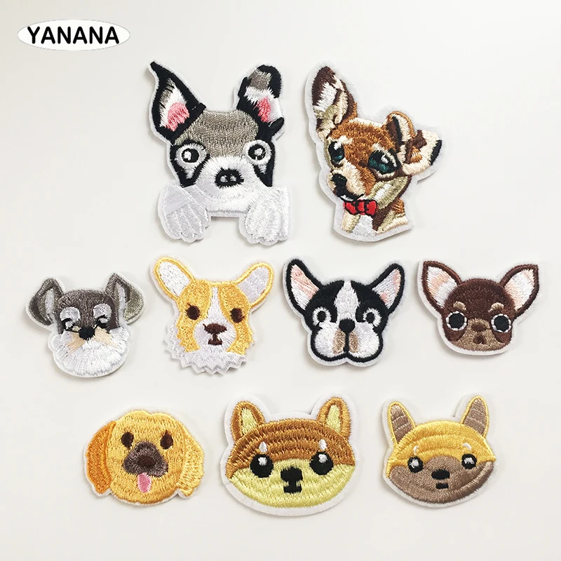 Dog Embroidery Patches | Patches Puppies | Patchwork - Animal Patch ...