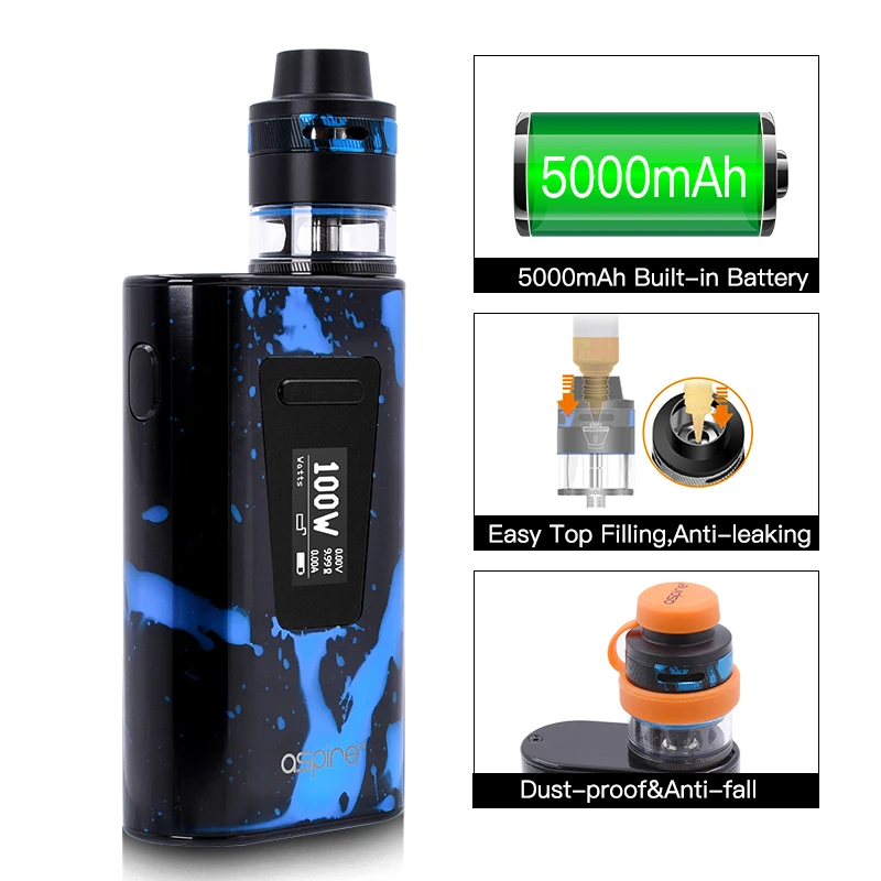 Electronic Cigarette Aspire Typhon Revvo 100W Vape Kit E Cig Device ...