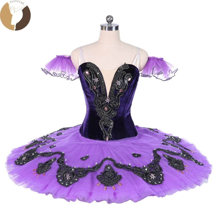 Fltoture Purple Ballet Tutu Classical Pancake Costumes Adult Kids ...