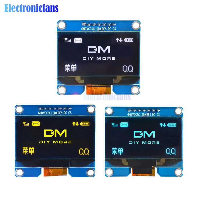 SPD0301 1.54 inch OLED Display Module 7PIN SPI IIC Serial LCD Screen ...
