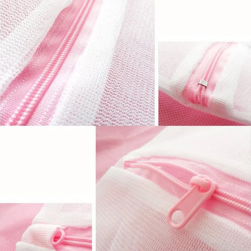 Filet de lavage,Tendance! Sac à linge pliable en Nylon 9 tailles, sac à ...