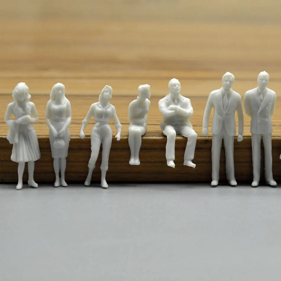 1:50 scale model miniature white figures Architectural model human ...