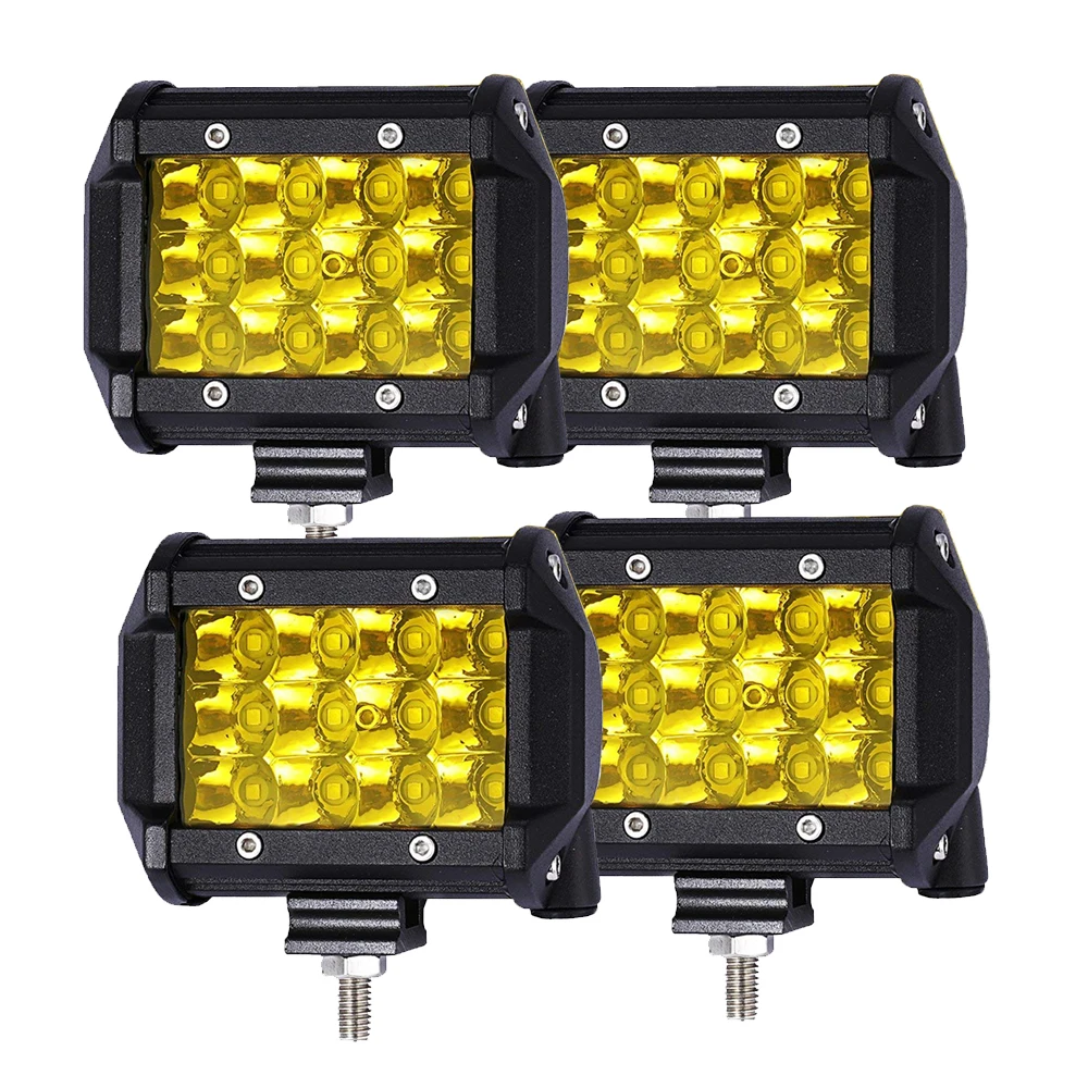 4 inch Work Light Bar 36W 6000K 4300K White / Amber Fog Light Daytime ...