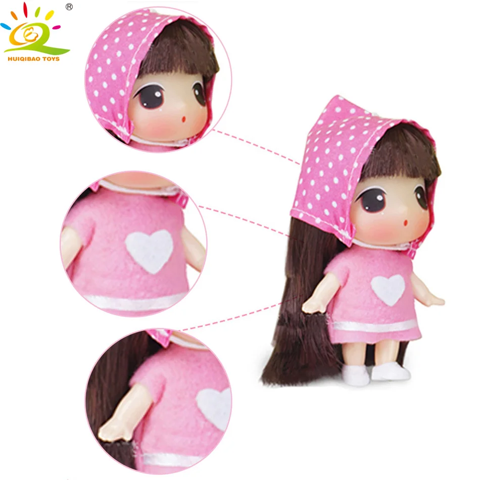 9 cm Korean Anime Confused Ddung Dolls Pink clothes Fashion Mini ...