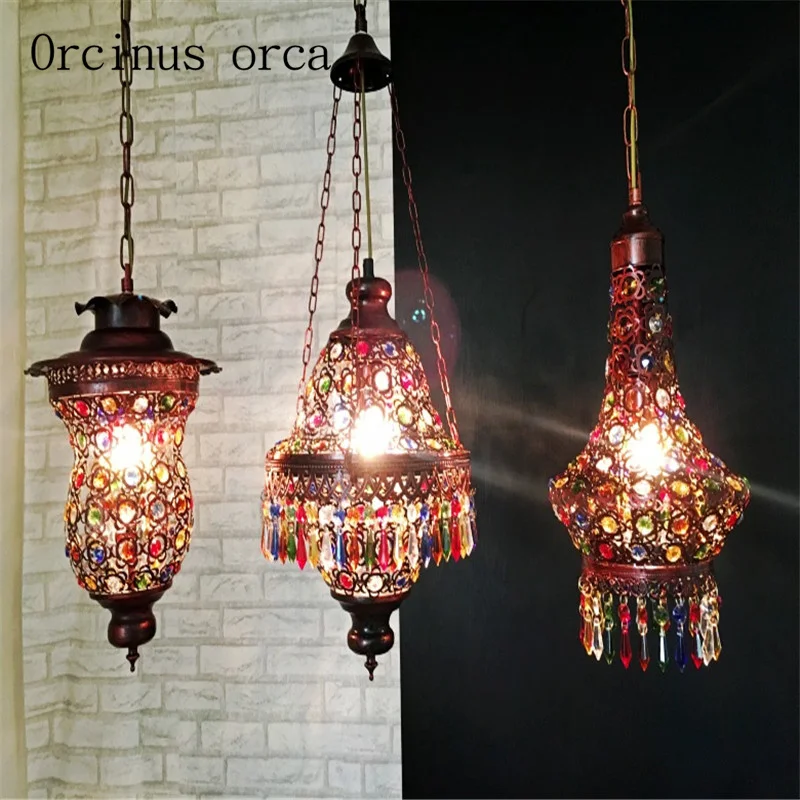 Southeast-Asia-Thai-style-color-crystal-chandelier-Mediterranean ...