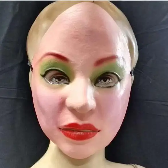 Hot New Party Cosplay Female mask latex silicon realistic human skin ...