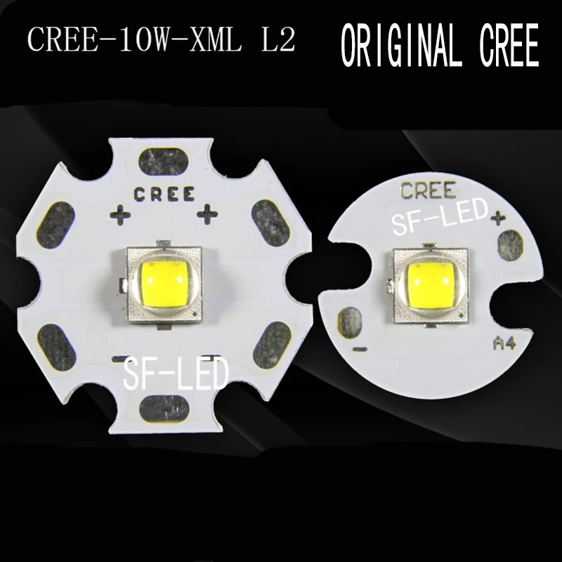 Free Shipping!5pcs Cree Xml2 Led Xm-l2 T6 U2 10w White High Power Led ...
