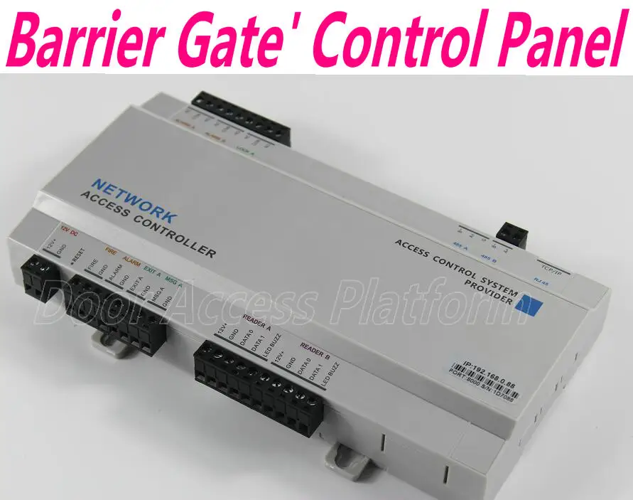 Car Barrier gate's control panel access controller box for car entrance ...