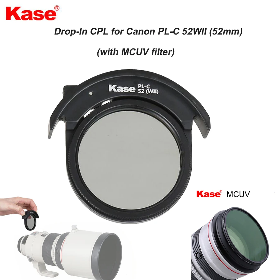 Canon カメラ用ドロップイン円偏光フィルター PL-C 52(WII) クラシック 選べる2個セット カメラ用ドロップイン円偏光フィルター - dgb.gov.bf