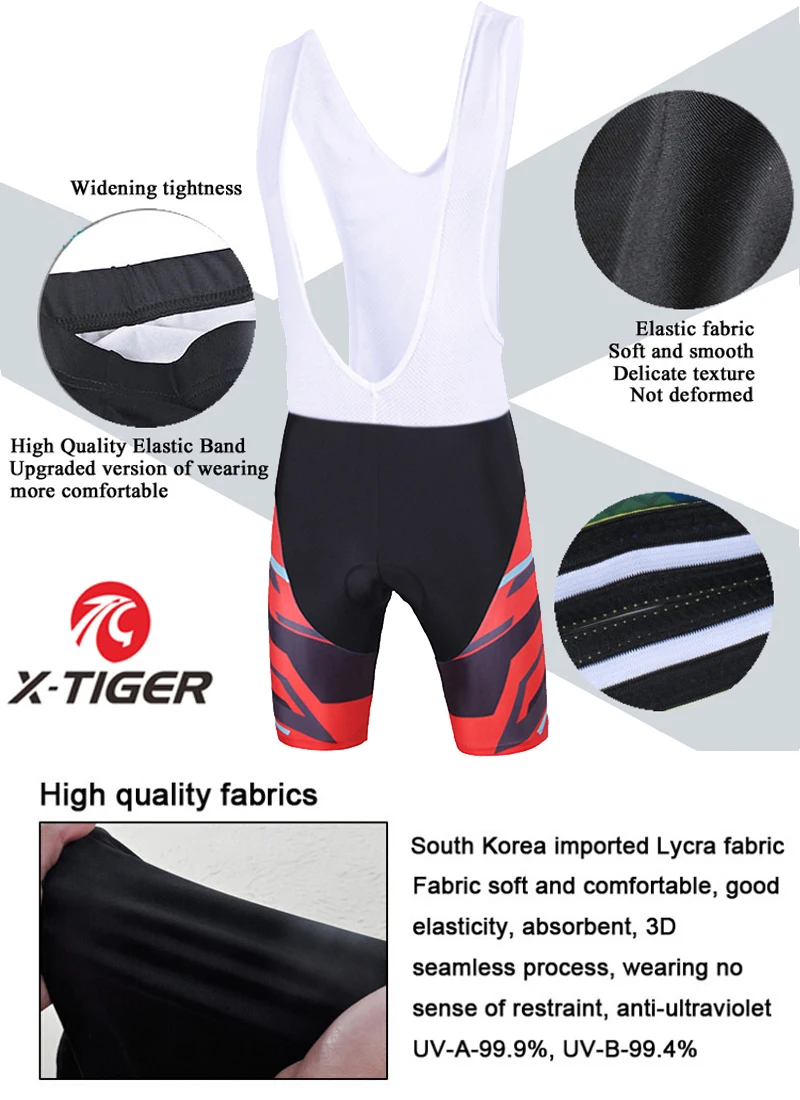 Купить про x-тигр из лайкры для верховой езды велосипеды короткие штаны ...