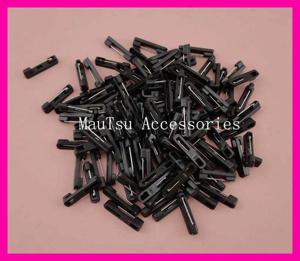 200PCS 2.0cm 0.85" Mini Black Plain Plastic Pin Back suitable to ...
