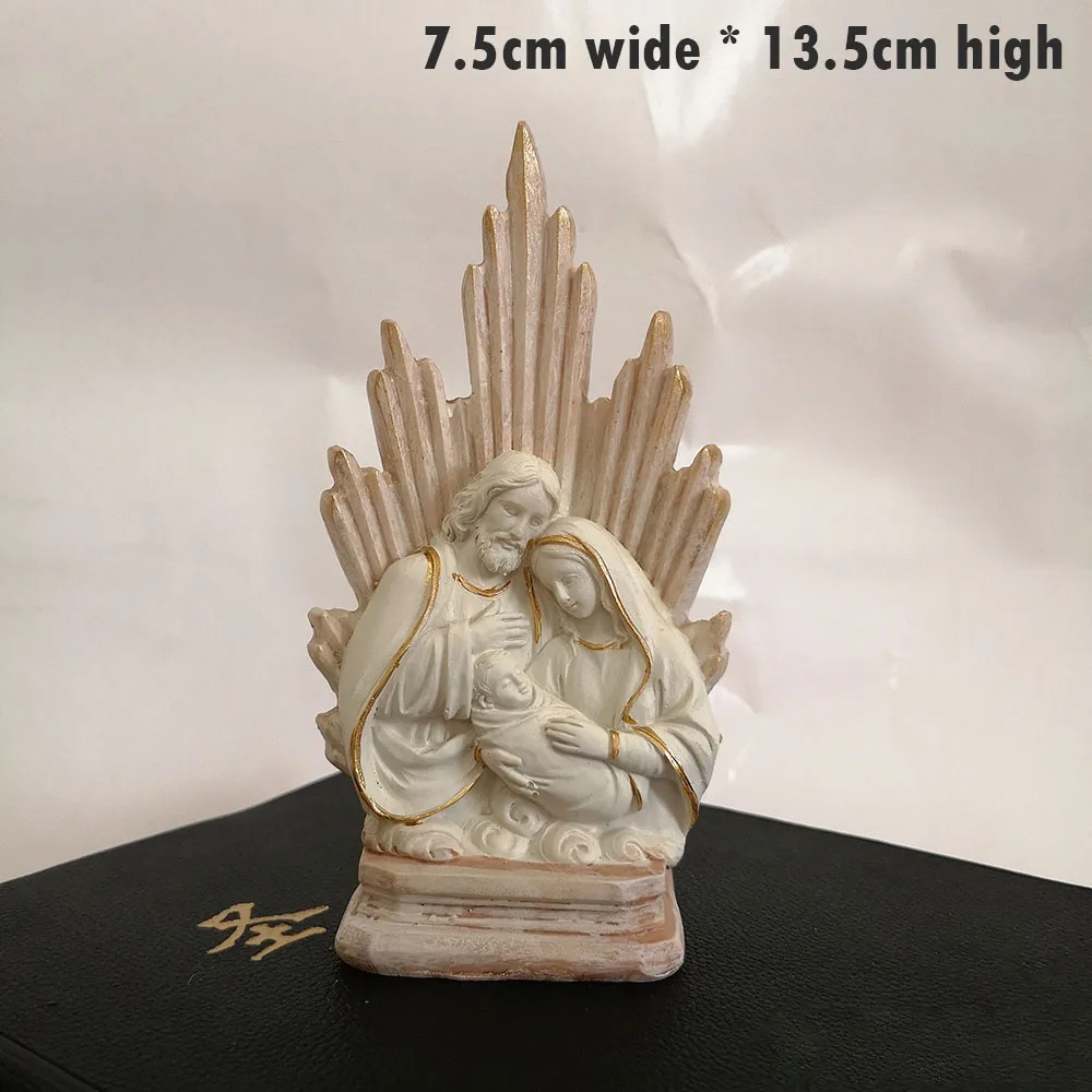 Religious Figurine Resin Holy Family Statue - christianschoices