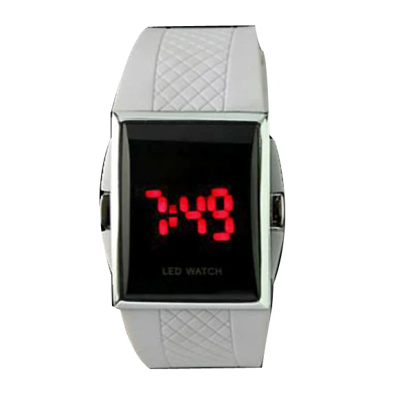 Aliexpress.com : Buy Sport Style RED LED Digital Watch Men Rubber Lady ...