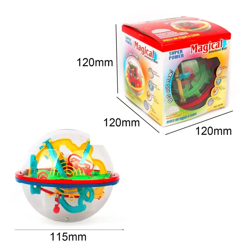 3D plastic magic ball children balance logic ability training toys ...