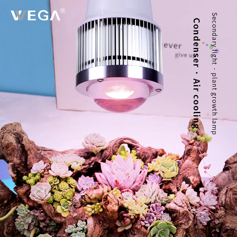 WEGA LED Full Spectrum 400 800nm 90 Degree Lens Angle 50W Aquatic Leaf ...