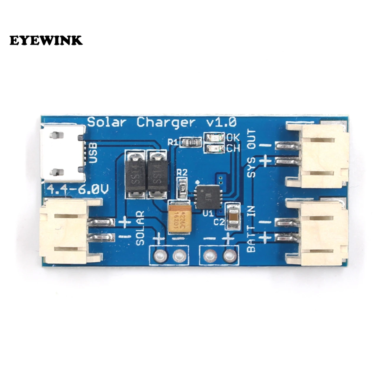 【KAMDSS015】Mini Solar Lipo Charger Board CN3065 Lithium Battery Charge ...