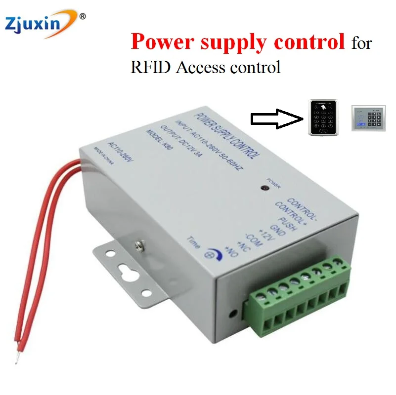 Zjuxin 12V3A Power Supply Control Door Access Control System DC 12V 3A ...