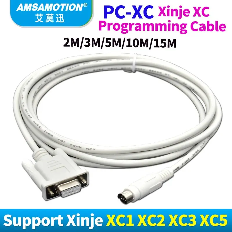 White, 3m PC-XC for Xinje XC1/XC2/XC3/XC5 Series PLC,for Delta Dvp ...