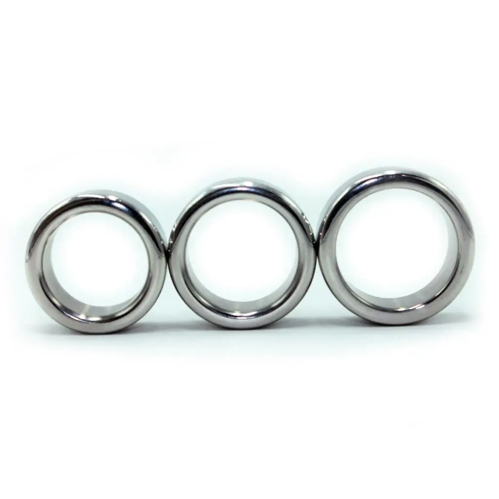 5mm Thick Stainless Steel Penis Ring Metal Cock Ring Male Time Delay