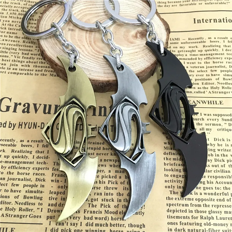DC Animation Avenger Batman Superman Pendant Keychain Sickle Shape Key ...