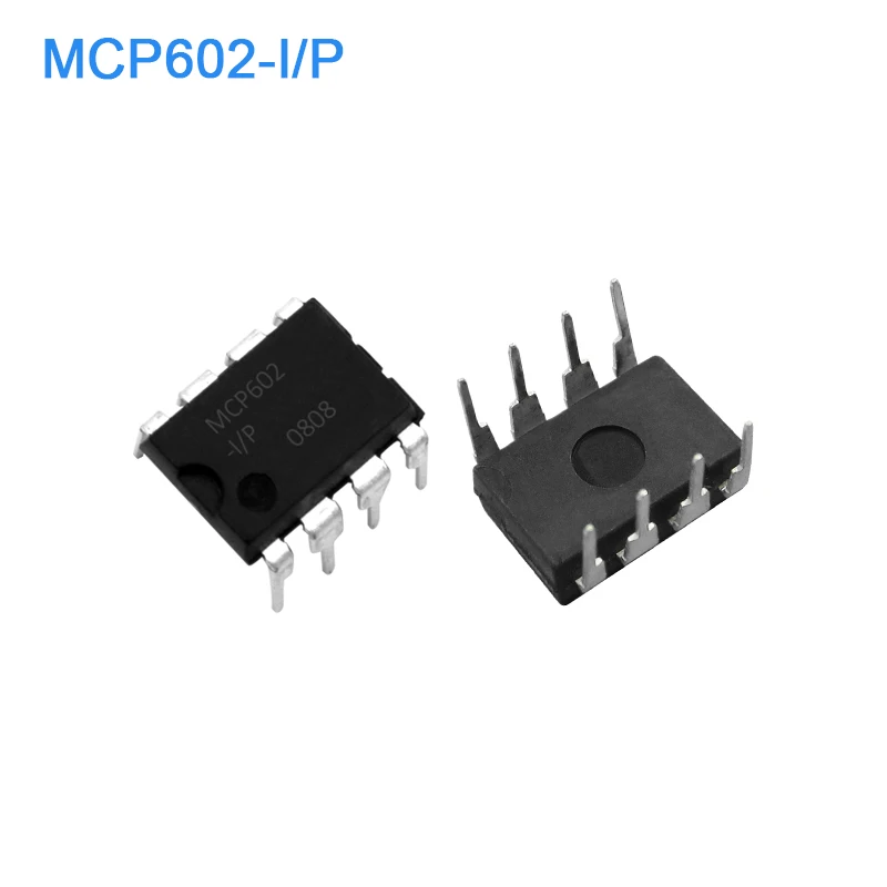 10PCS MCP602 I/P DIP8 MCP602 DIP 2.7V to 5.5V Single Supply CMOS Op ...