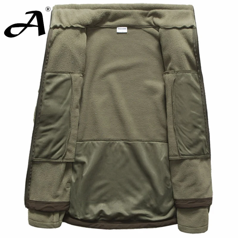 Military Style Fleece Army Jacket Winter Outerwear - Military Shopping