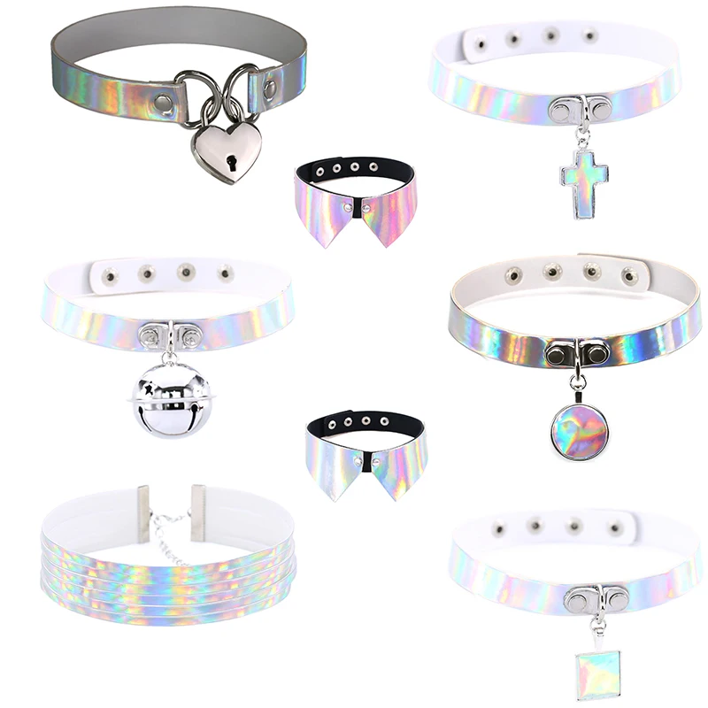 LOVE-Punk-laser-Leather-Heart-Choker-Women-Legs-Neck-Wrist-Wear-Multi ...