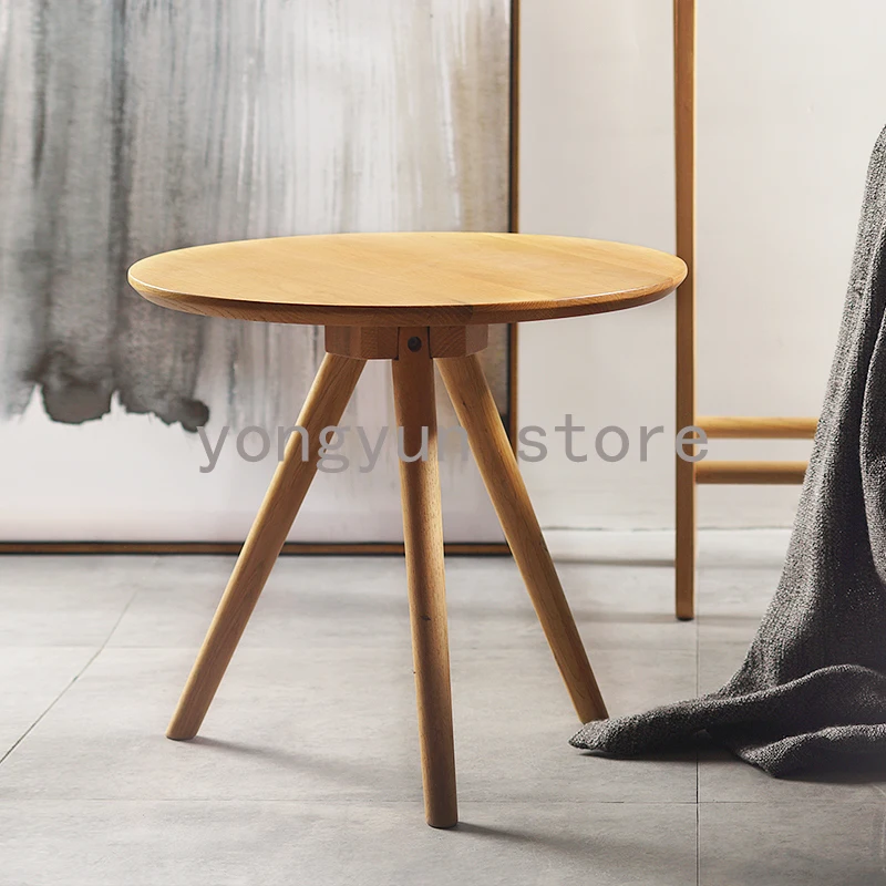 Small Tea Table Wooden Sofa Craft Table Minimalist Modern Living Room ...