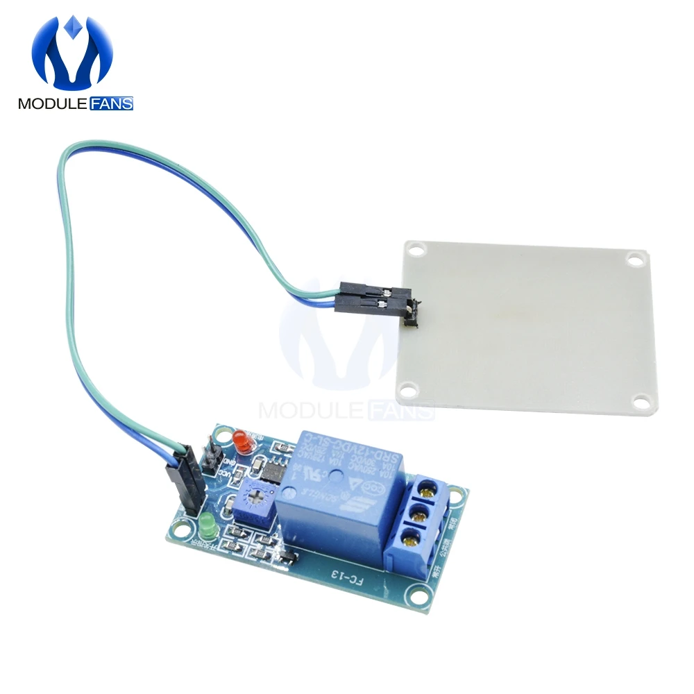 12V Regentropfen Regen Sensor Controller Modul Power Relais Schalter ...