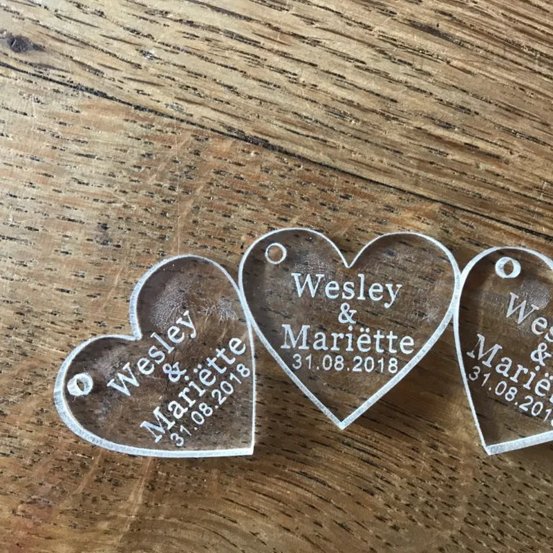 Clear Acrylic Laser Cut Tags Custom Logo Acrylic Tags Rectangle Clear ...