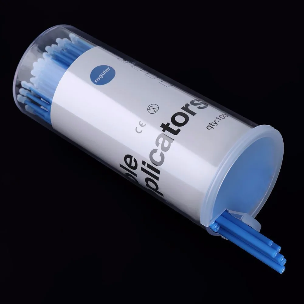 JAVC 200 PCS Disposable Micro Applicators Brushes for Eyelashes ...