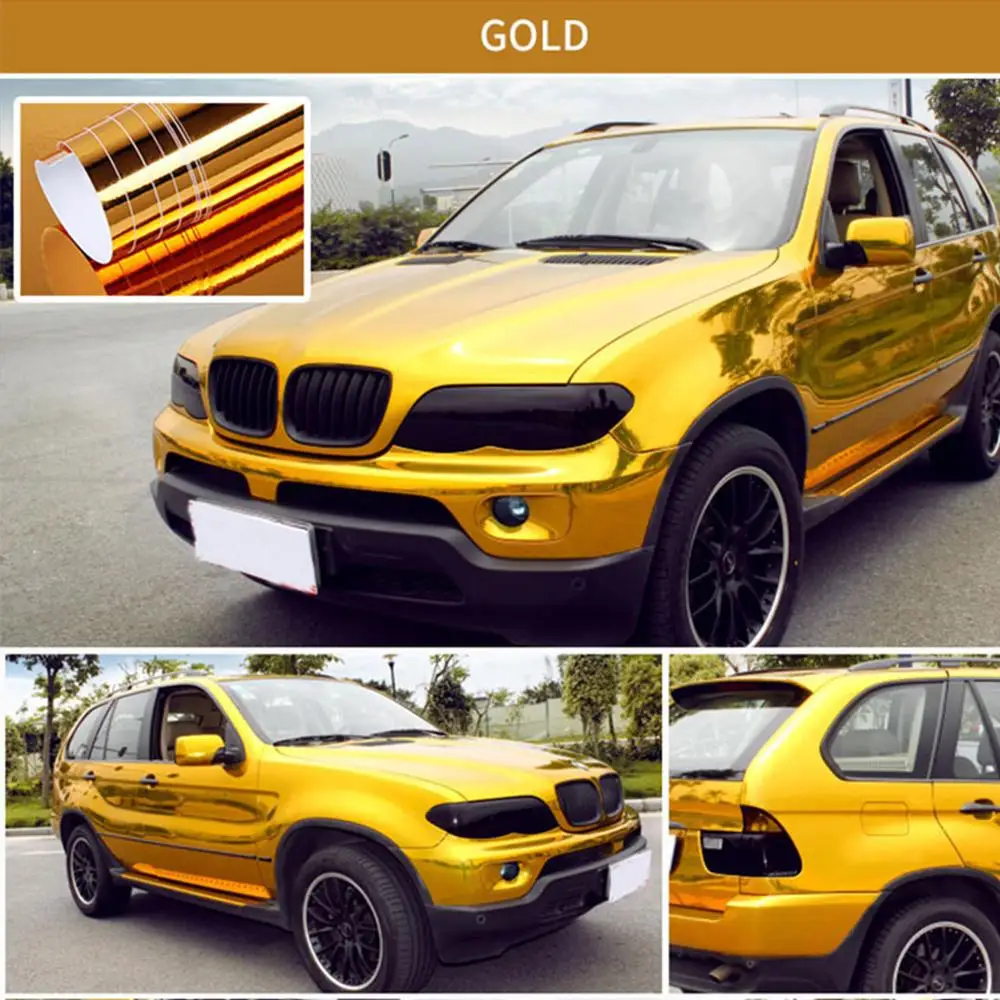 2018 30x152cm Car Plating Mirror Film Body Color Film Bright Mirror ...