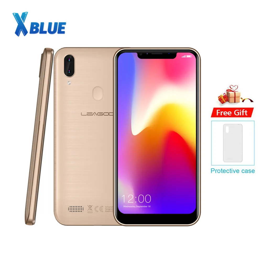 Leagoo aparelho celular com tela 6.18 polegadas, 2gb ram, 16gb rom ...