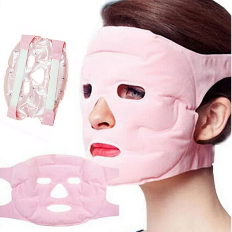 Tourmaline Gel Masks Heating Facial Mask Face Magnet Massager Headwear Anti Computer Radiation