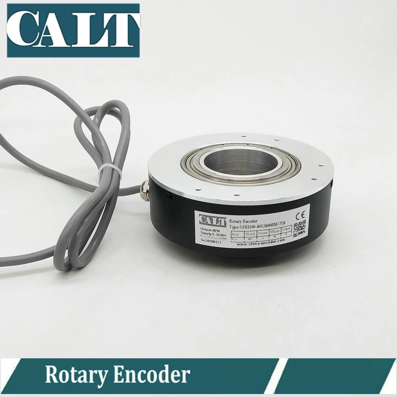CALT 45mm bore pulse hollow shaft encoder line driver output optic ...