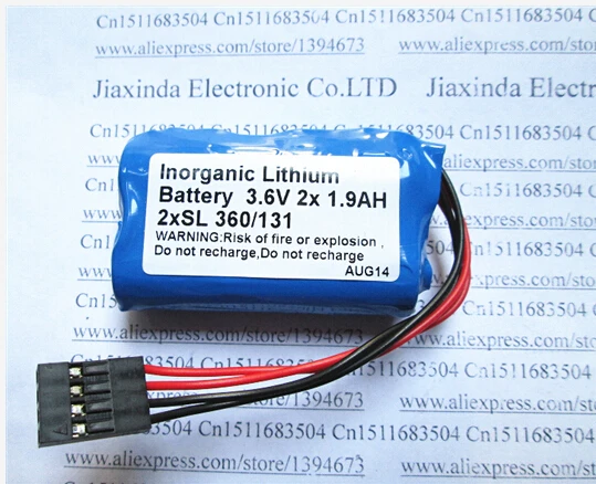 HOT NEW 3.6V 2x1.9ah 2xSL360/131 360/131 SL360 lithium battery SL360 ...