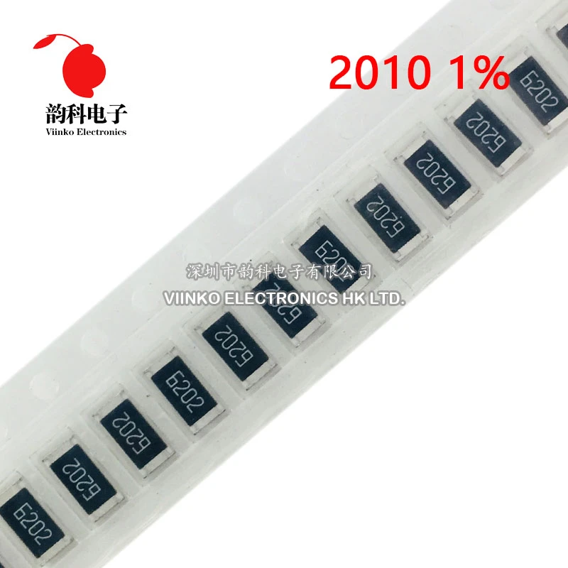 50pcs 2010 1% SMD resistor 0R ~ 10M 3/4W 0 1 10 100 150 220 330 ohm 1K ...