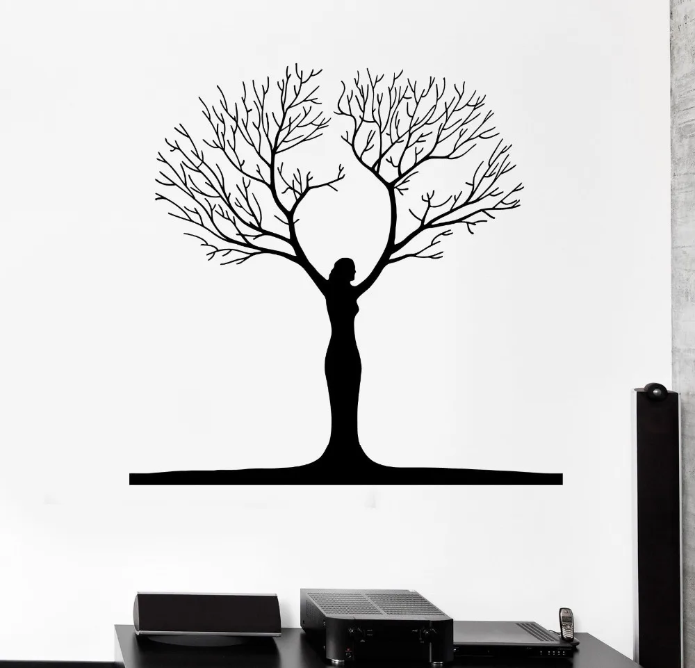 Buy Wall Sticker Abstract Woman Tree Nature Art Decor