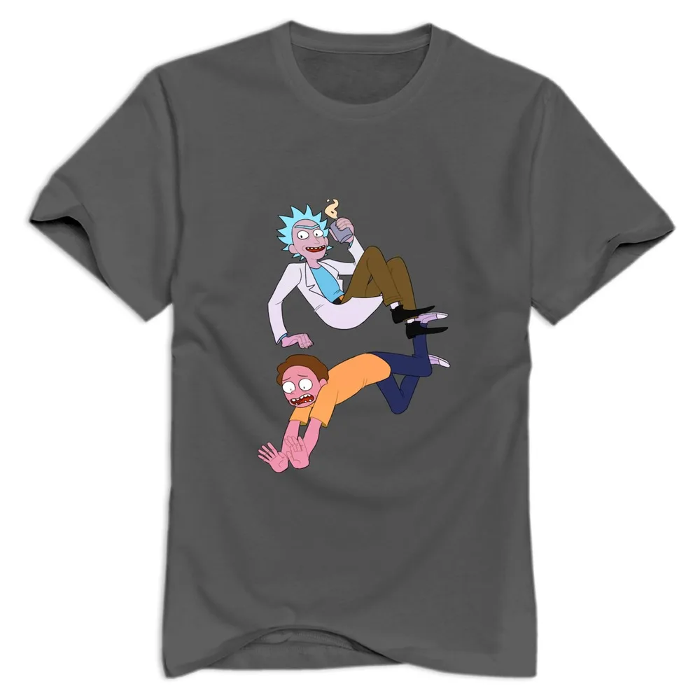 High Quality Rick And Morty logo men's t shirt Swag 100% Cotton man's T ...