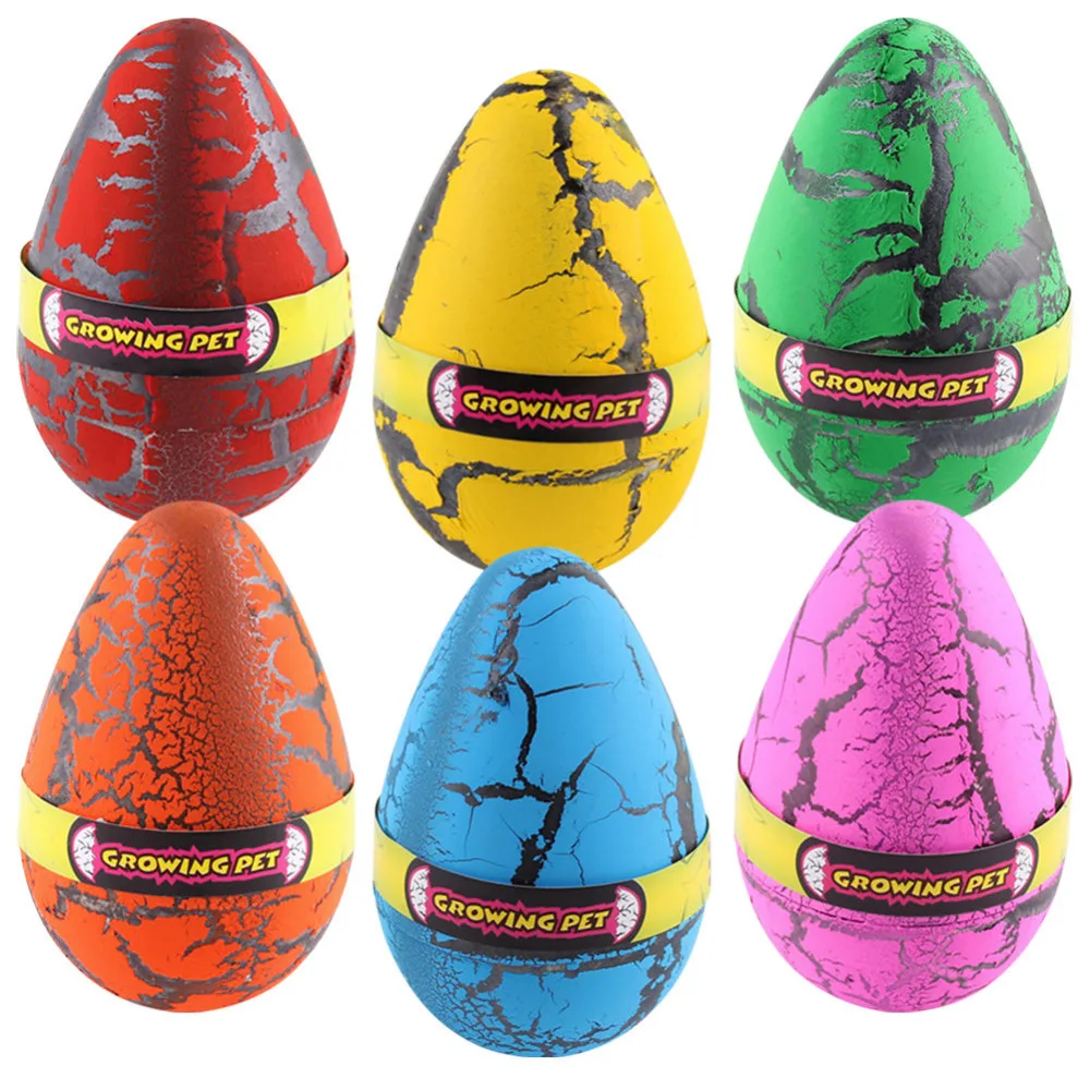 Yklworld 12x8cm Super Large Colorful Dinosaur Egg Water Hatching ...