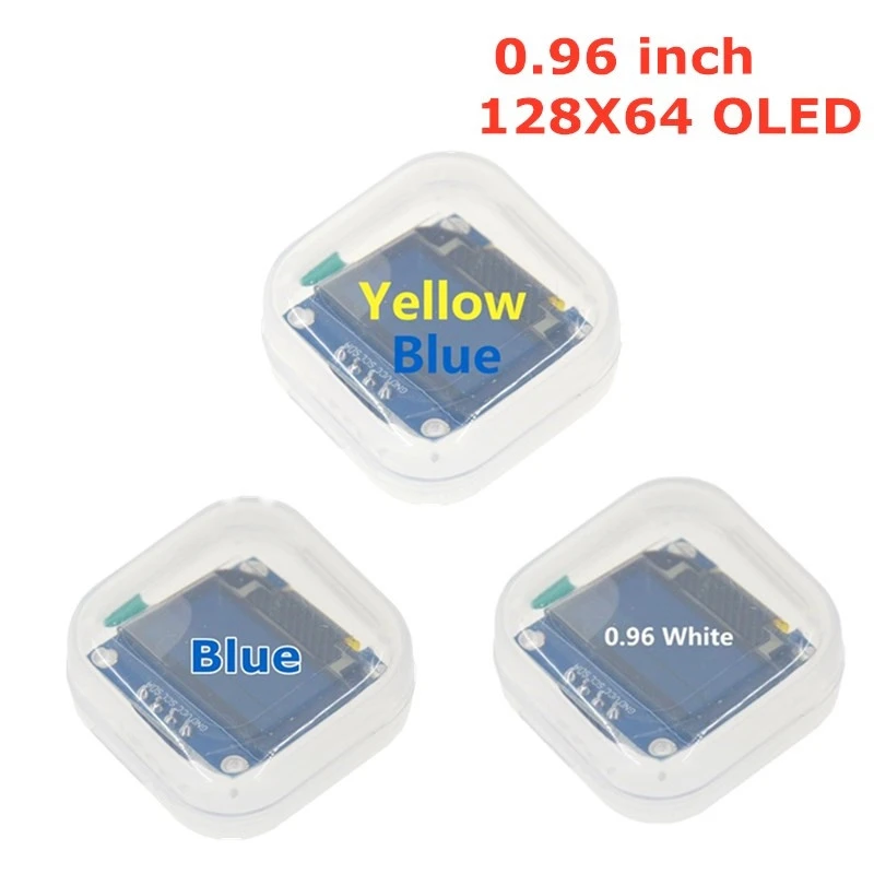 Blue White color 128X64 Yellow Blue OLED LCD LED Display Module For Arduino 0.96 inch I2C IIC ...