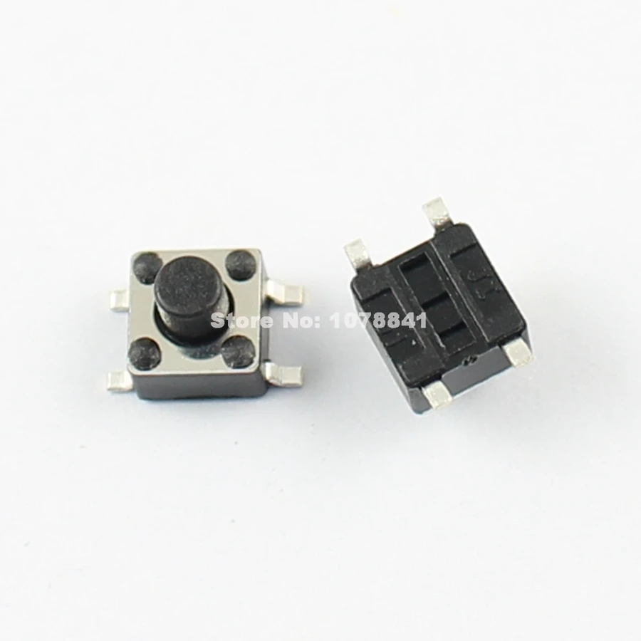 100pcs Momentary Tactile Tact Push Button Switch 4 Pin SMT SMD 4.5x4 ...