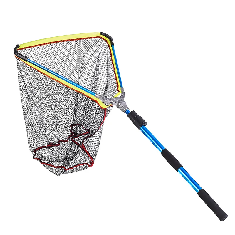 Collapsible Fishing Net Foldable Aluminum Alloy Long Handle Telescopic ...